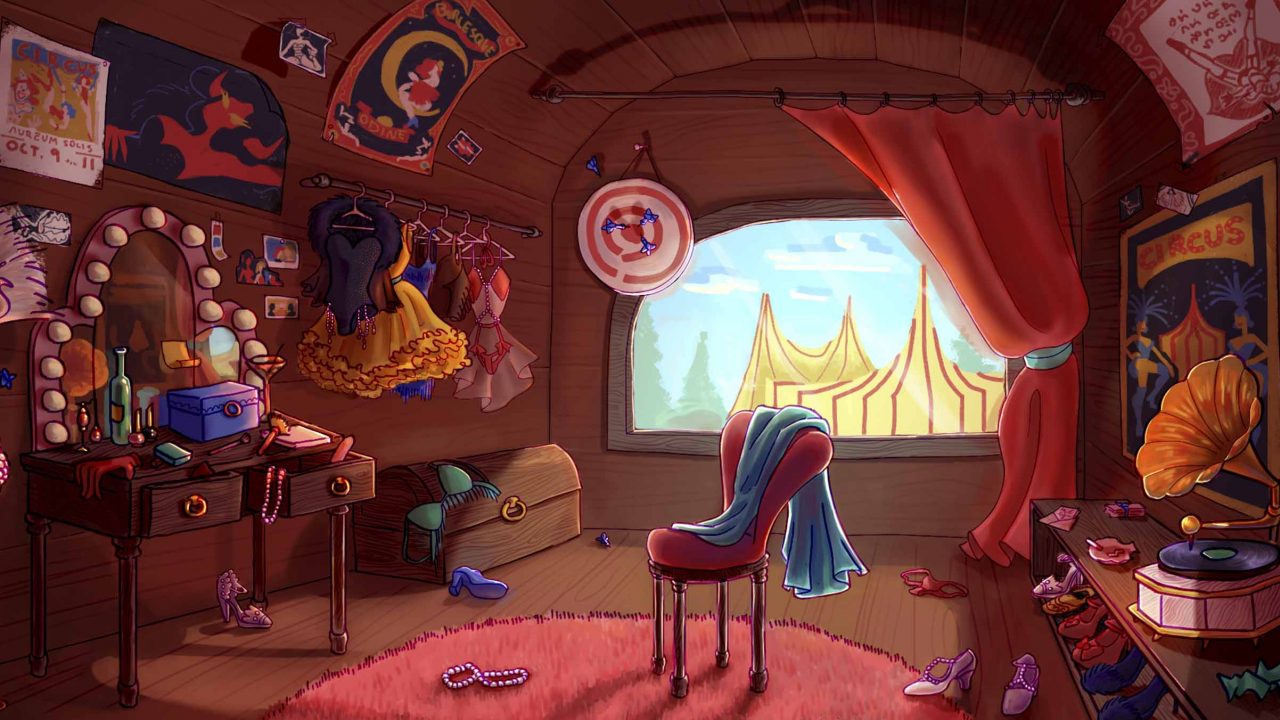 Circus dressing room - L'Idem Animation School
